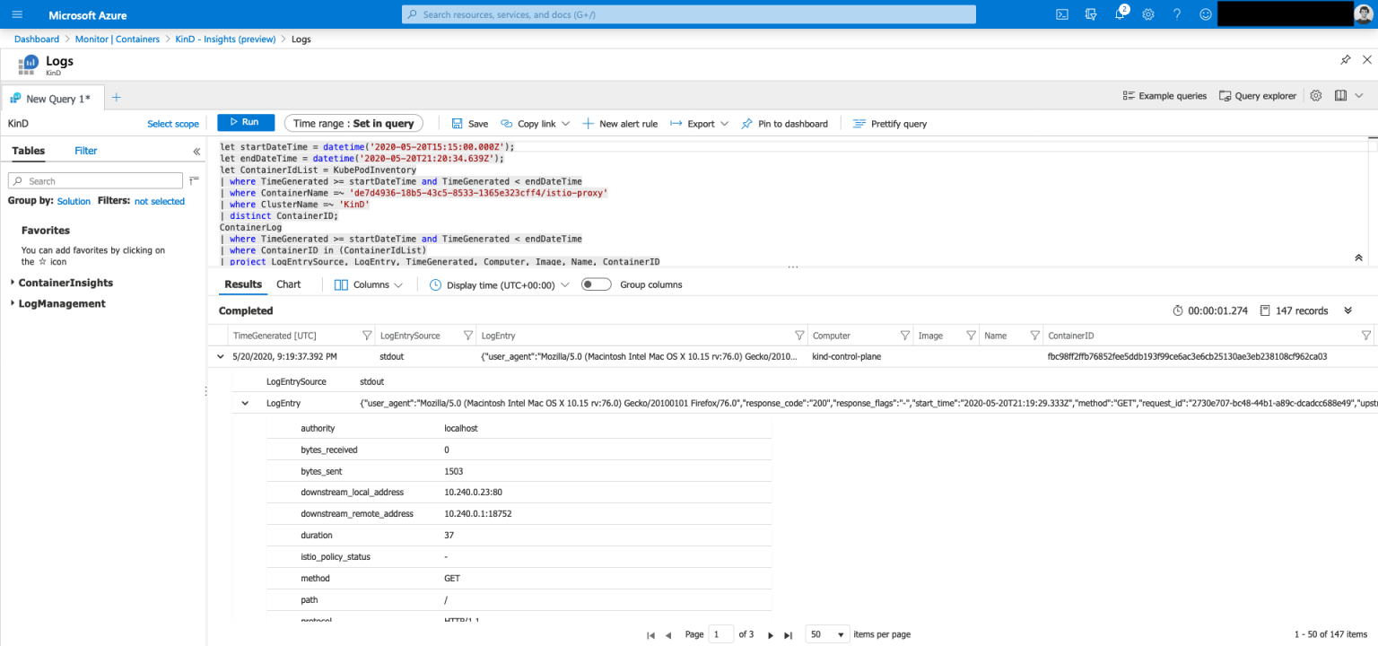 Connect KinD with Azure Monitor for containers – Daniel's Tech Blog