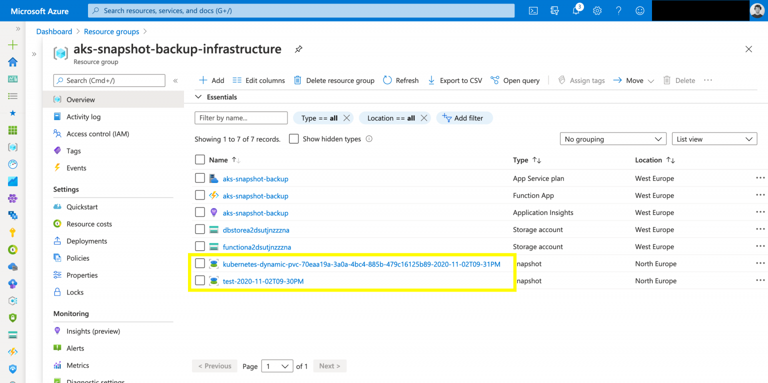 Automate taking backups from Azure disks attached to Azure Kubernetes ...