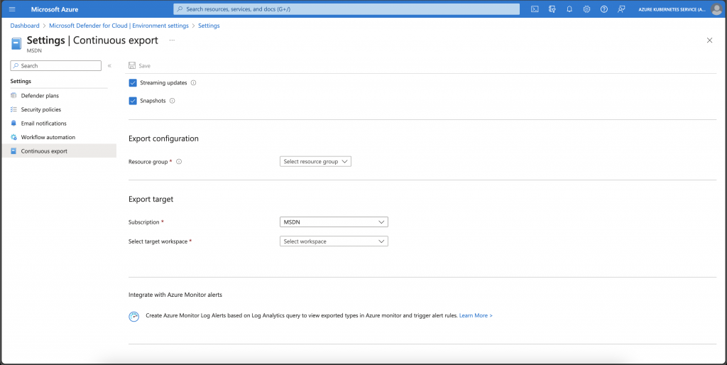 Configure Microsoft Defender for Cloud continuous export via Terraform ...