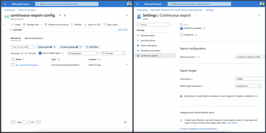 Configure Microsoft Defender for Cloud continuous export via Terraform – Daniel's Tech Blog