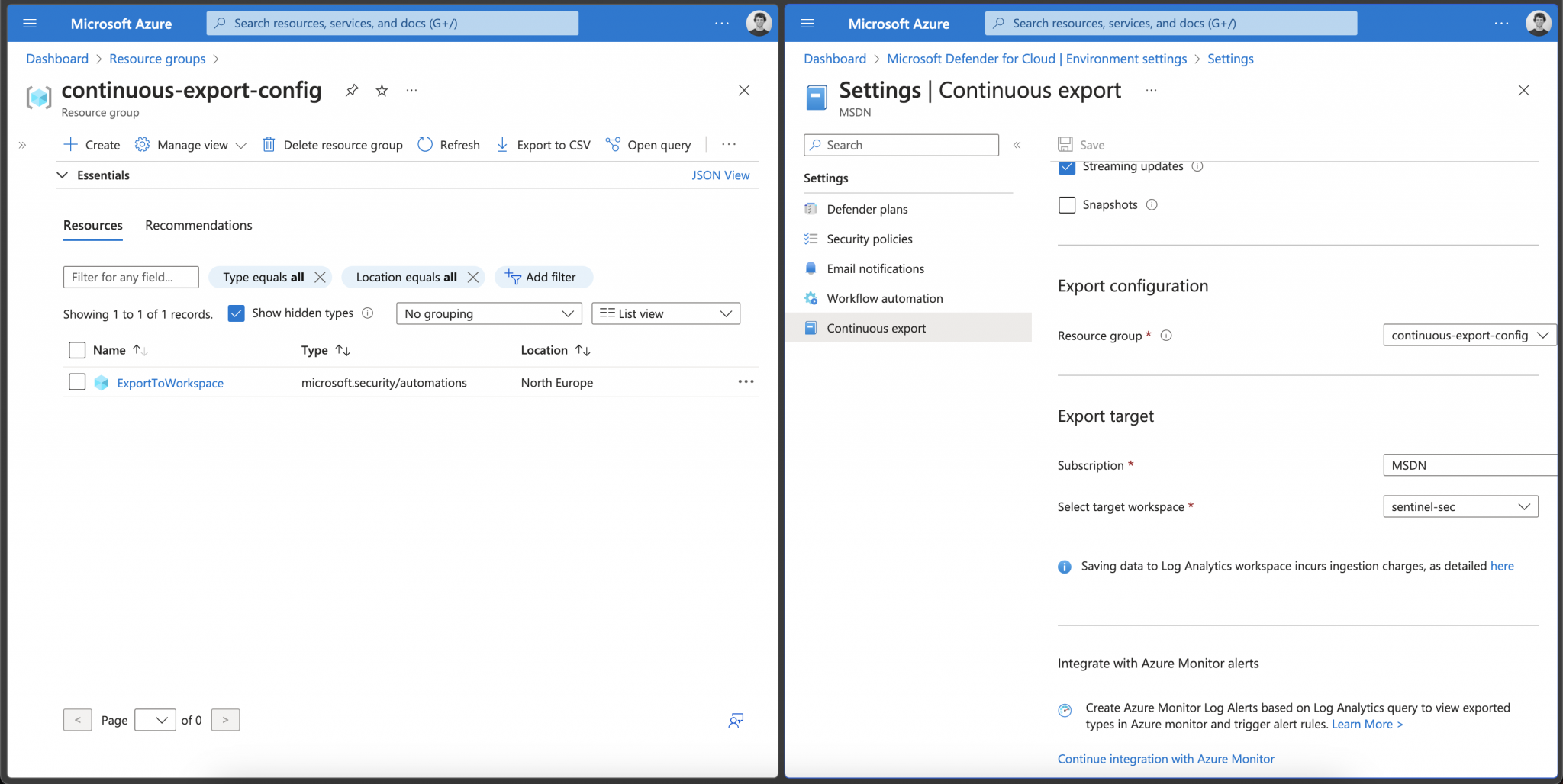 Configure Microsoft Defender for Cloud continuous export via Terraform ...