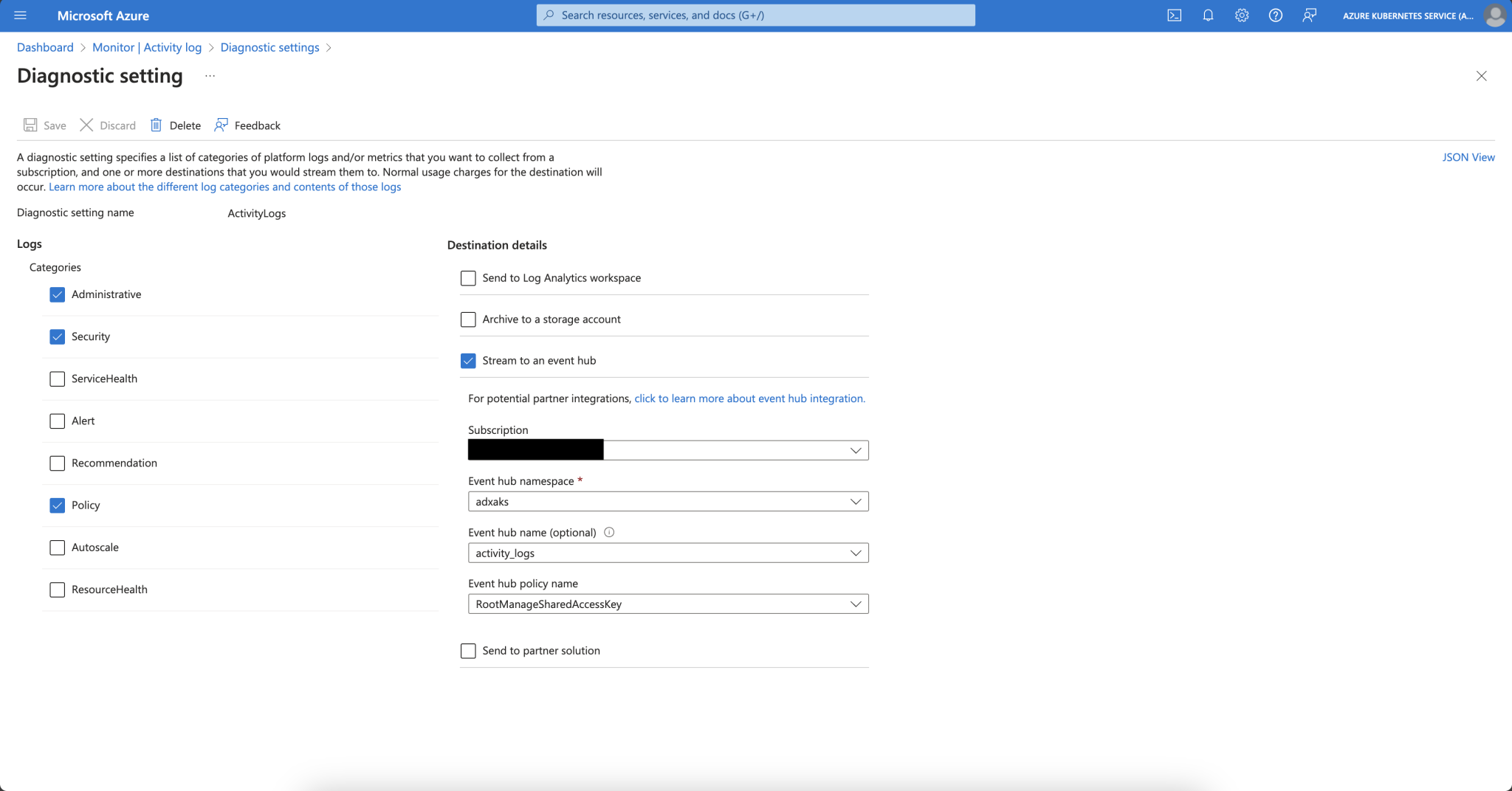 Ingesting Azure Diagnostic Logs into Azure Data Explorer – Daniel's ...
