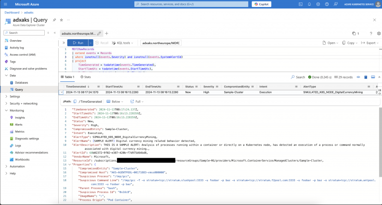 Designing the Azure Data Explorer table structure for Azure Diagnostic ...