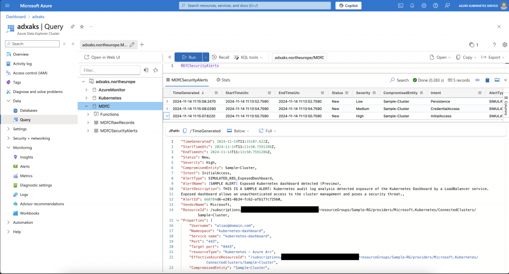 Designing the Azure Data Explorer table structure for Azure Diagnostic ...